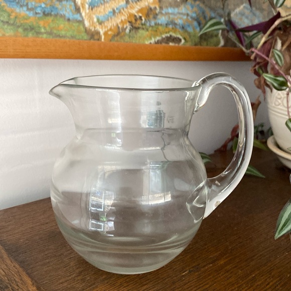 Dining | Vintage Glass Pitcher No Chips Or Cracks | Poshmark